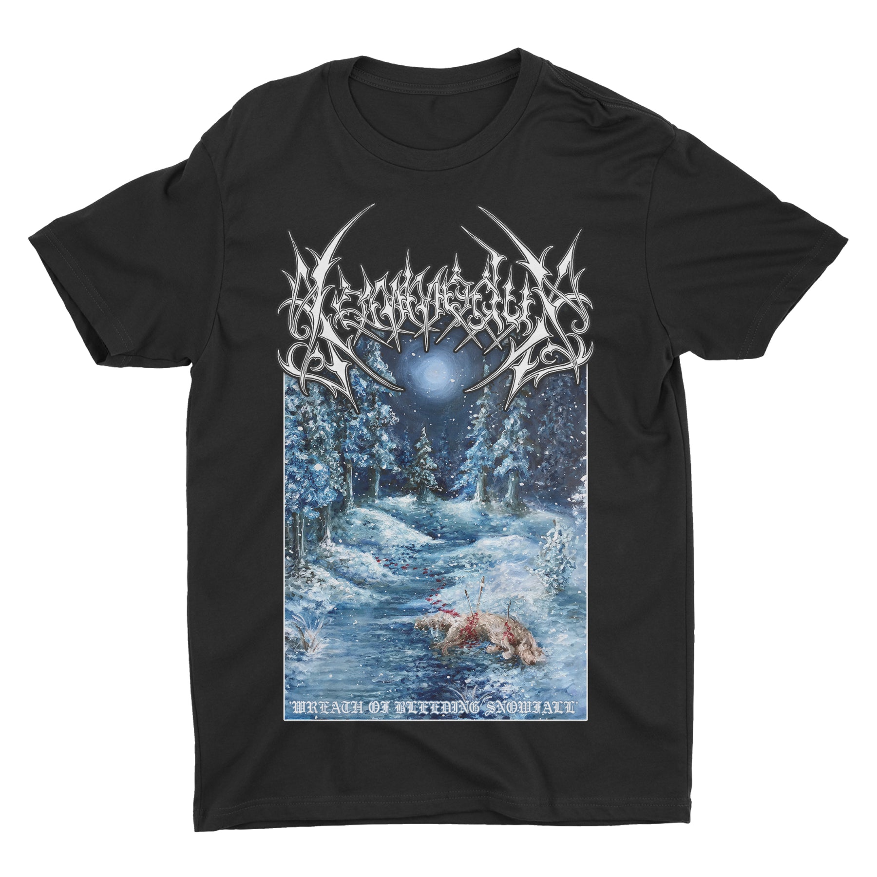 Kommodus - Wreath Of Bleeding Snowfall t-shirt – Night Shift Merch