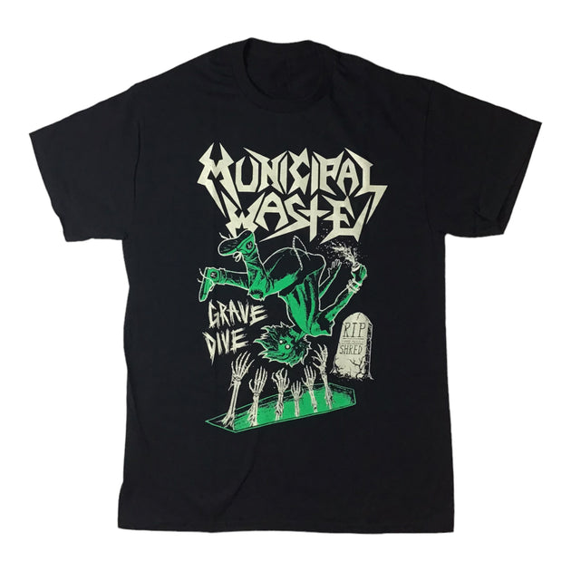 Municipal Waste - Glow Grave Dive t-shirt – Night Shift Merch