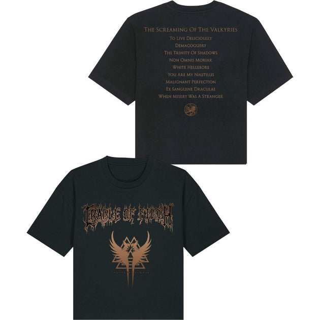 Cradle Of Filth - Valkyrie Sigil ladies crop tee – Night Shift Merch
