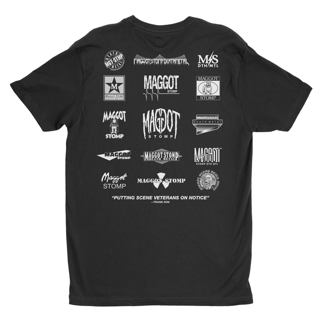 Maggot Stomp - Logos t-shirt – Night Shift Merch
