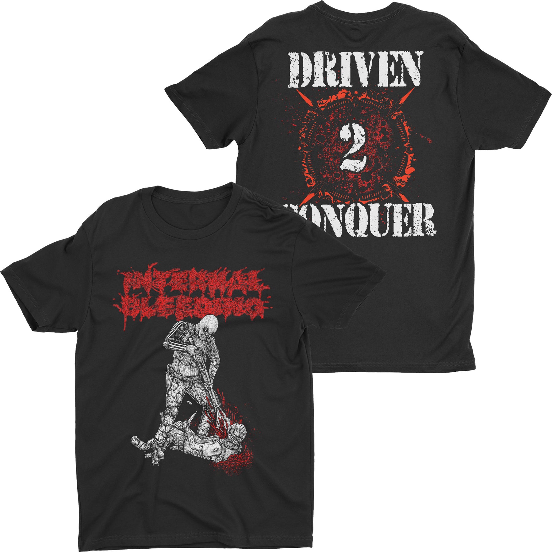 Internal Bleeding - Driven 2 Conquer t-shirt – Night Shift Merch