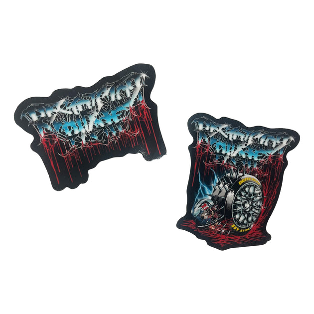 Restrictor Plate - Chrome sticker pack – Night Shift Merch