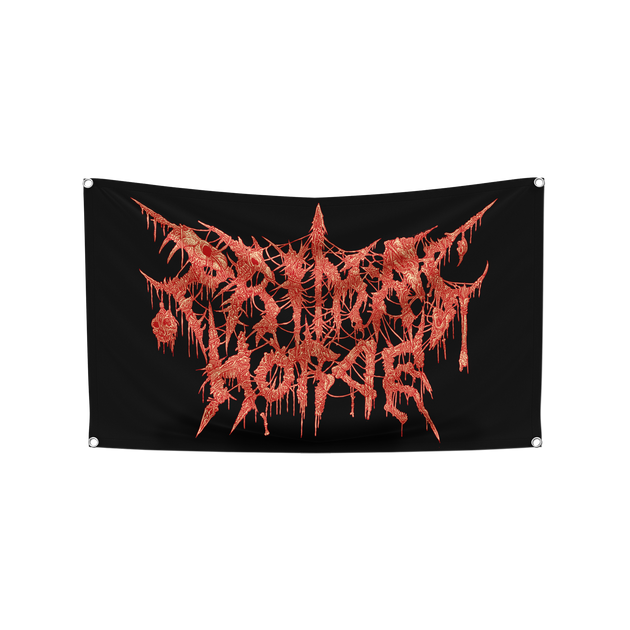 Primal Horde - Moribund Logo flag – Night Shift Merch