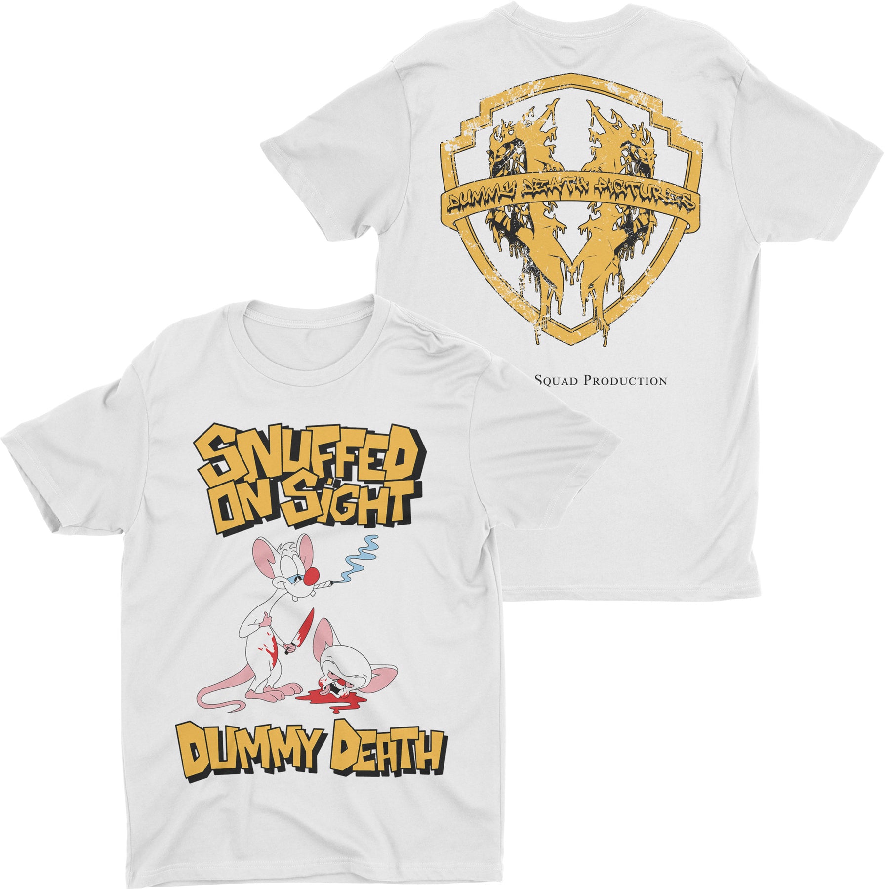 Snuffed On Sight - Snuffy & the Brain t-shirt – Night Shift Merch