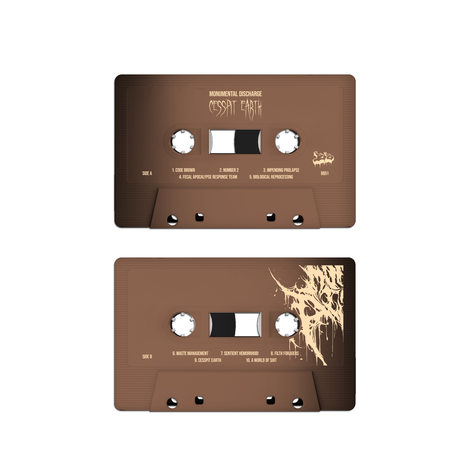Monumental Discharge - Cesspit Earth cassette – Night Shift Merch
