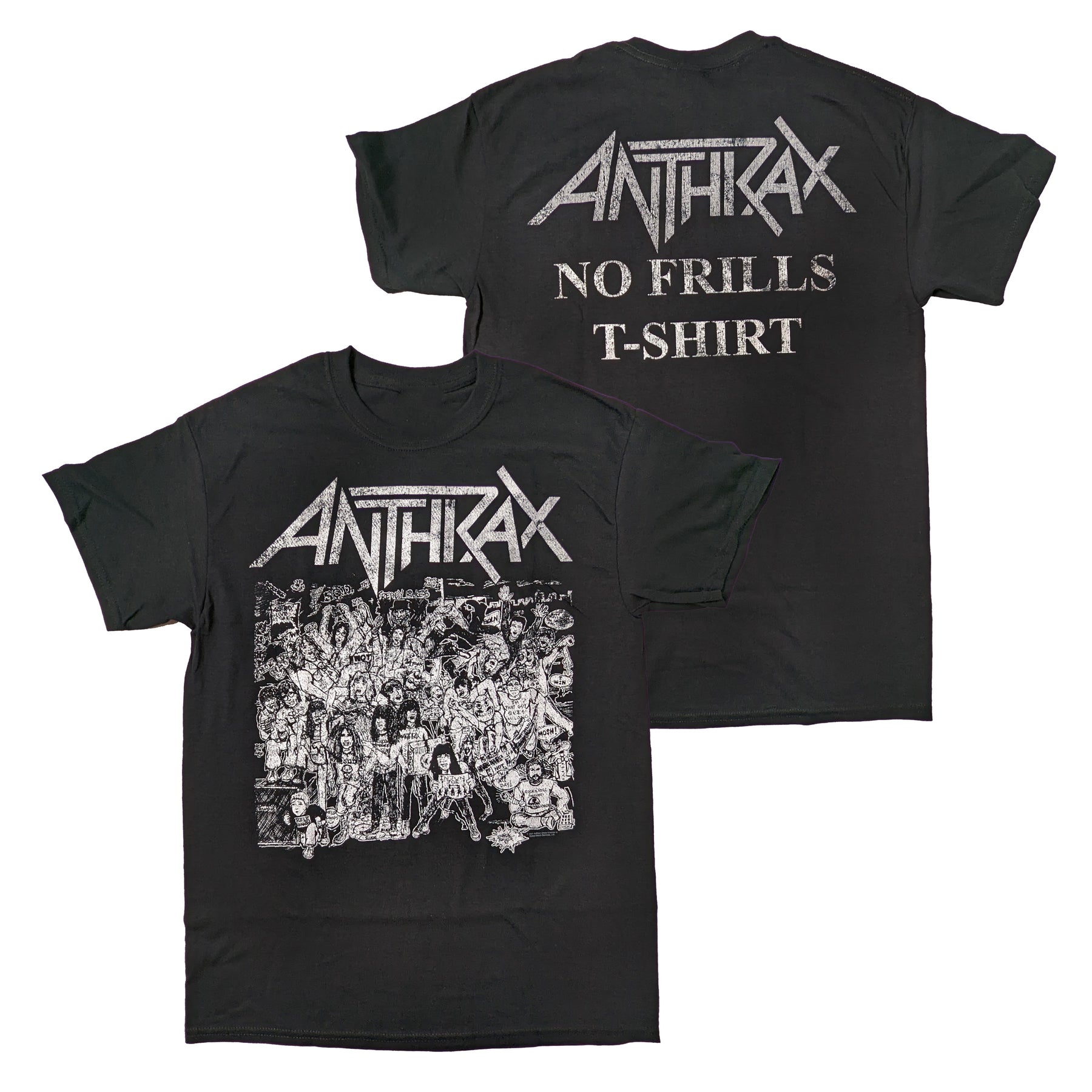 Anthrax - No Frills t-shirt – Night Shift Merch