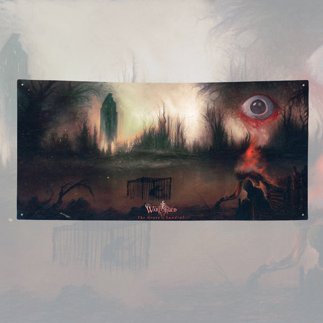 WARFORGED - Sundial Wall Flag – Night Shift Merch