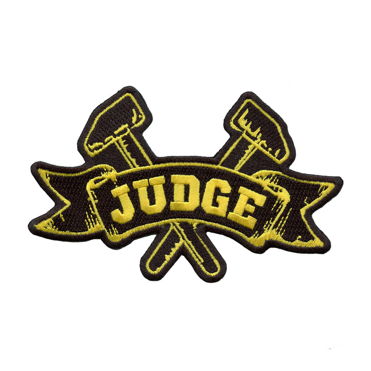 Judge - Logo die cut patch – Night Shift Merch