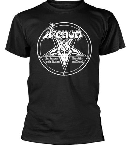 Venom - In League With Satan t-shirt – Night Shift Merch